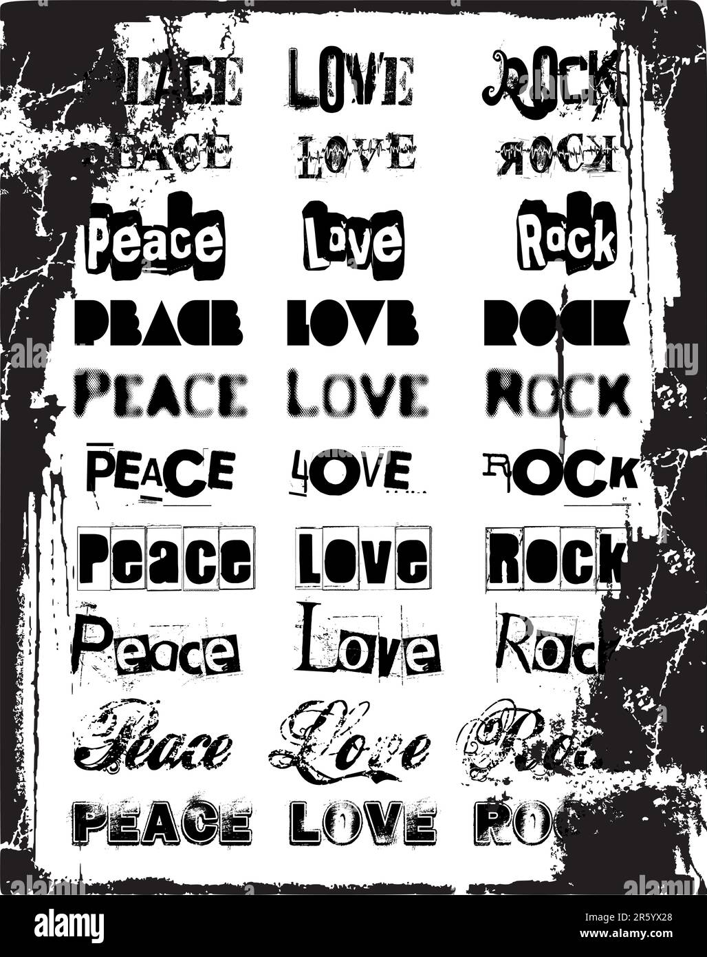 Peace logo poster Stock Vector Image & Art - Alamy