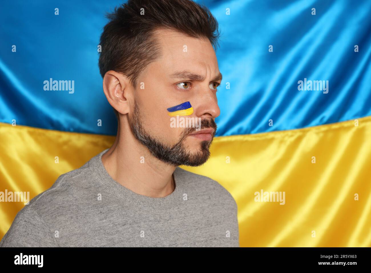 Ukrainian face paint hi-res stock photography and images - Alamy