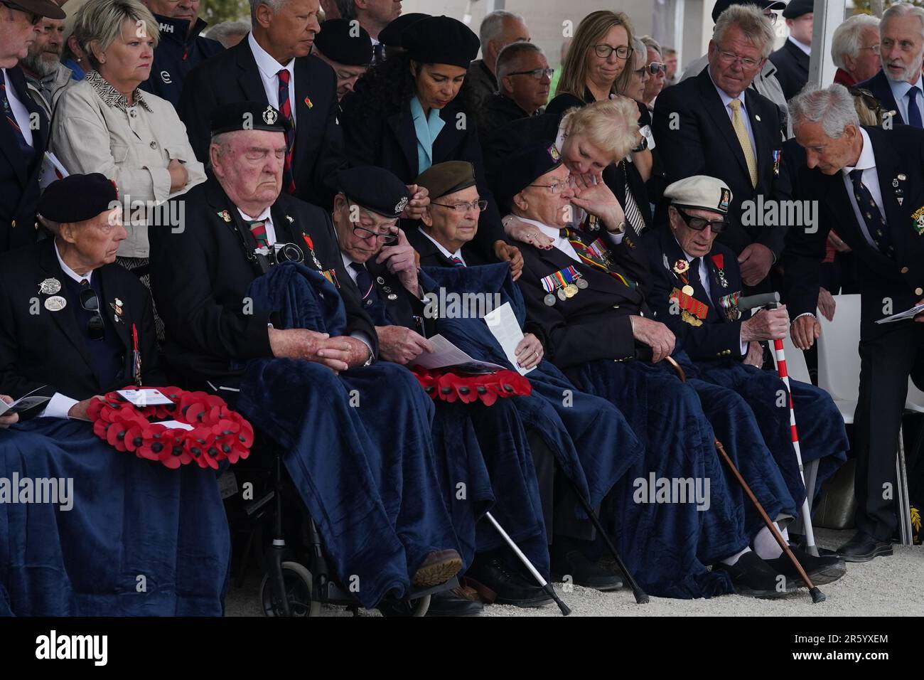 D-Day veterans during the Royal British Legion (RBL) Service of ...