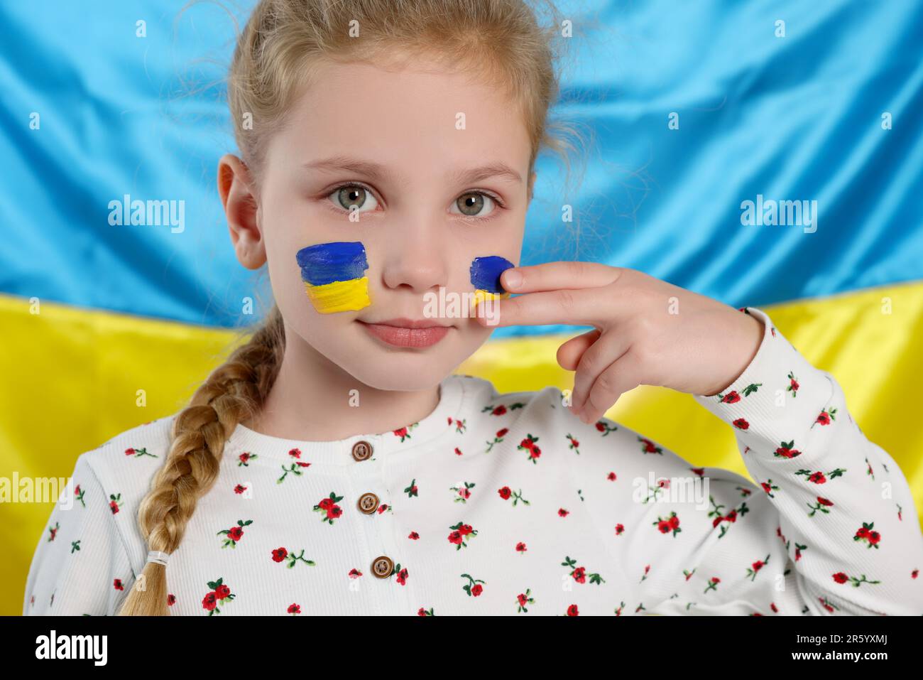 Ukrainian face paint hi-res stock photography and images - Alamy