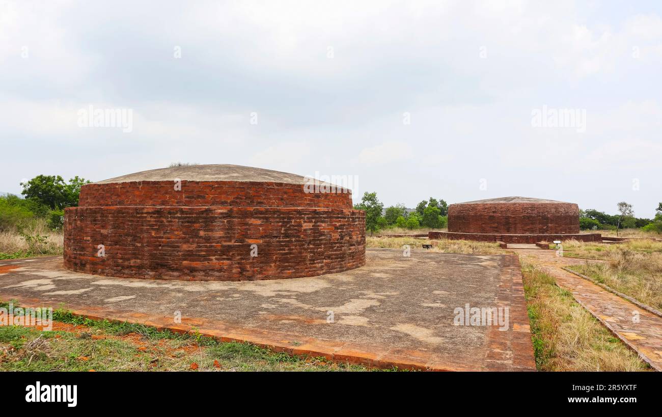View of Circular Chaitya Griha at Bavikonda Ancient Buddhist Stupa ...