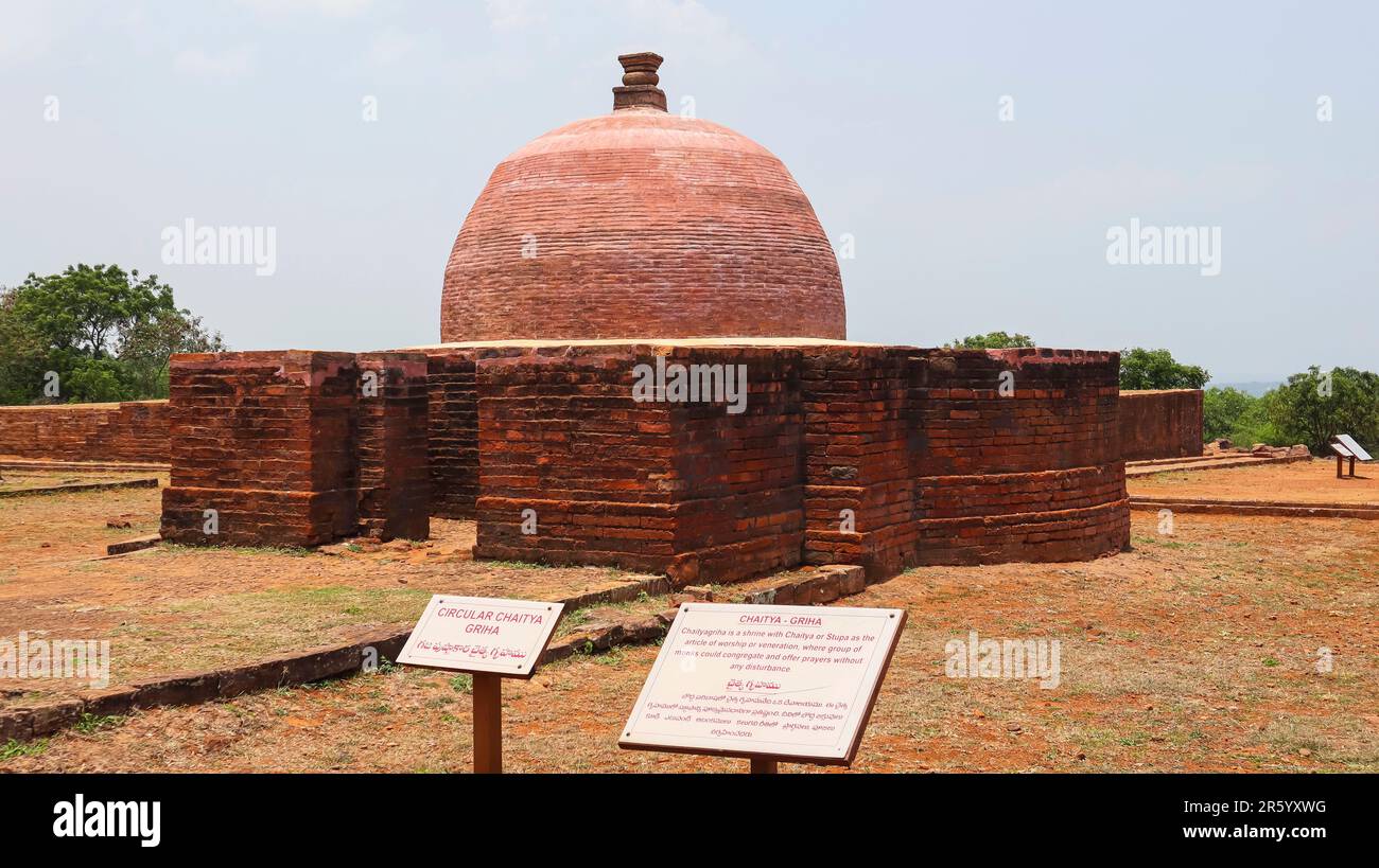 View of Maha Stupa at Thotlakonda Ancient Buddhist Monastery ...