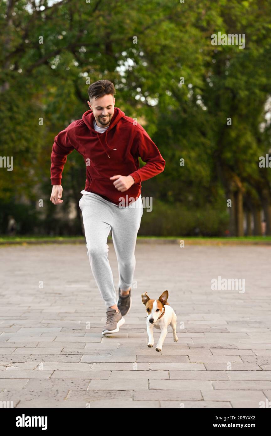 Jack russell man running hi-res stock photography and images - Alamy