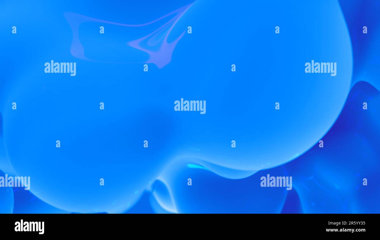 light blue smooth tender bubbles background - abstract 3D illustration ...