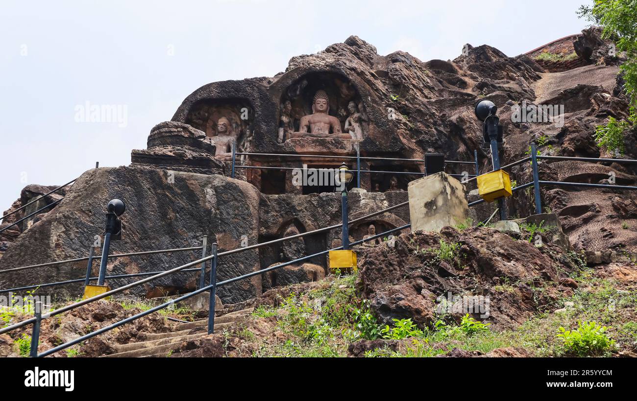 Bojjanna konda buddhist caves of sankaram hi-res stock photography and ...