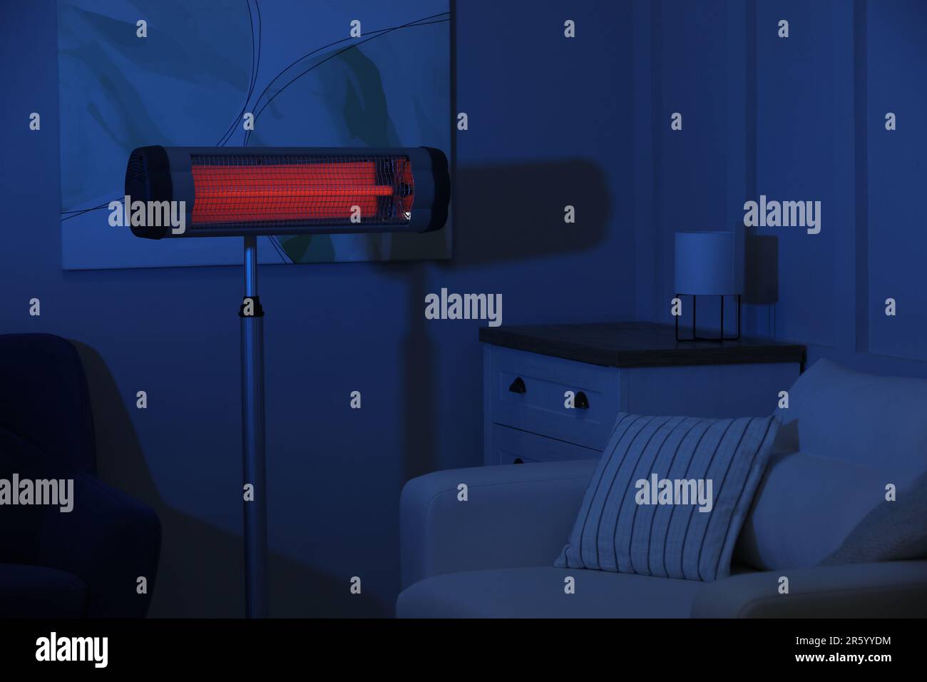 Dark living room hi-res stock photography and images - Alamy