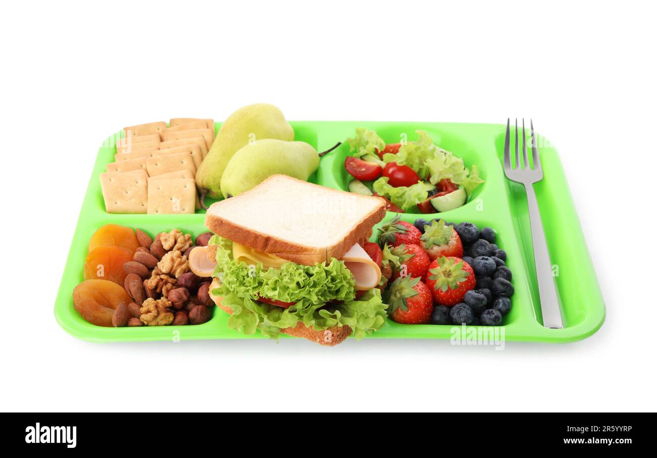 School lunch meal sandwich canteen hi-res stock photography and images - Alamy