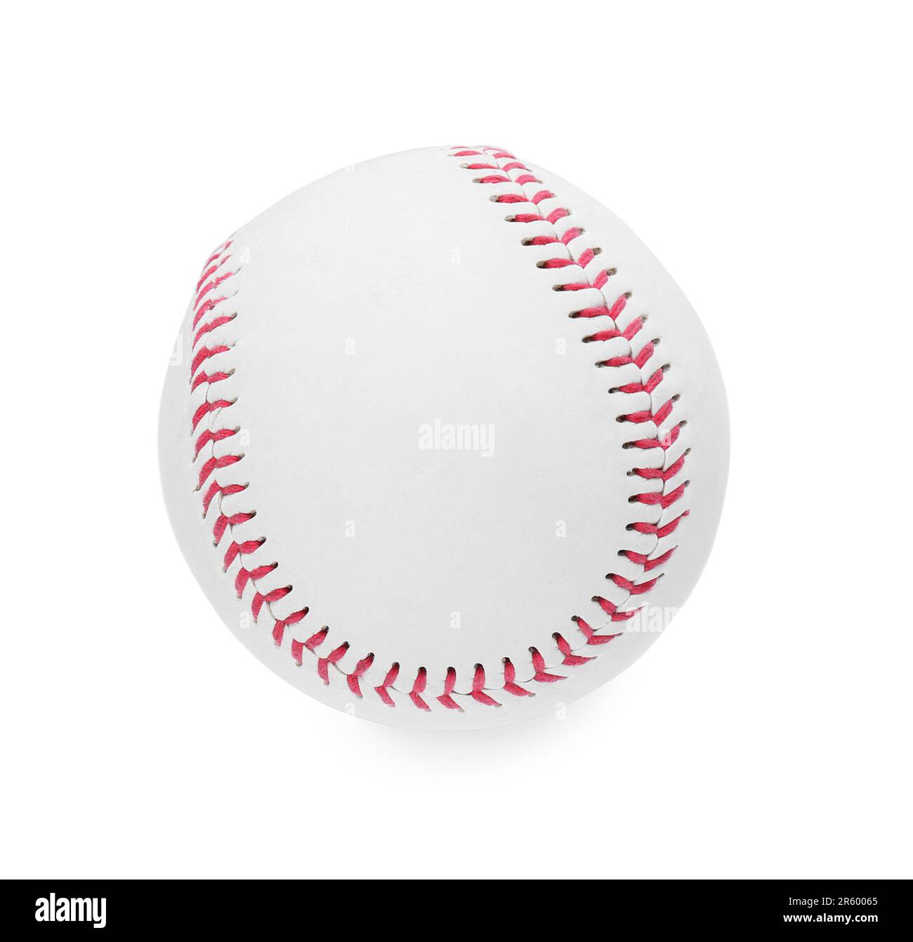 Baseball ball isolated on white, top view. Sportive equipment Stock ...