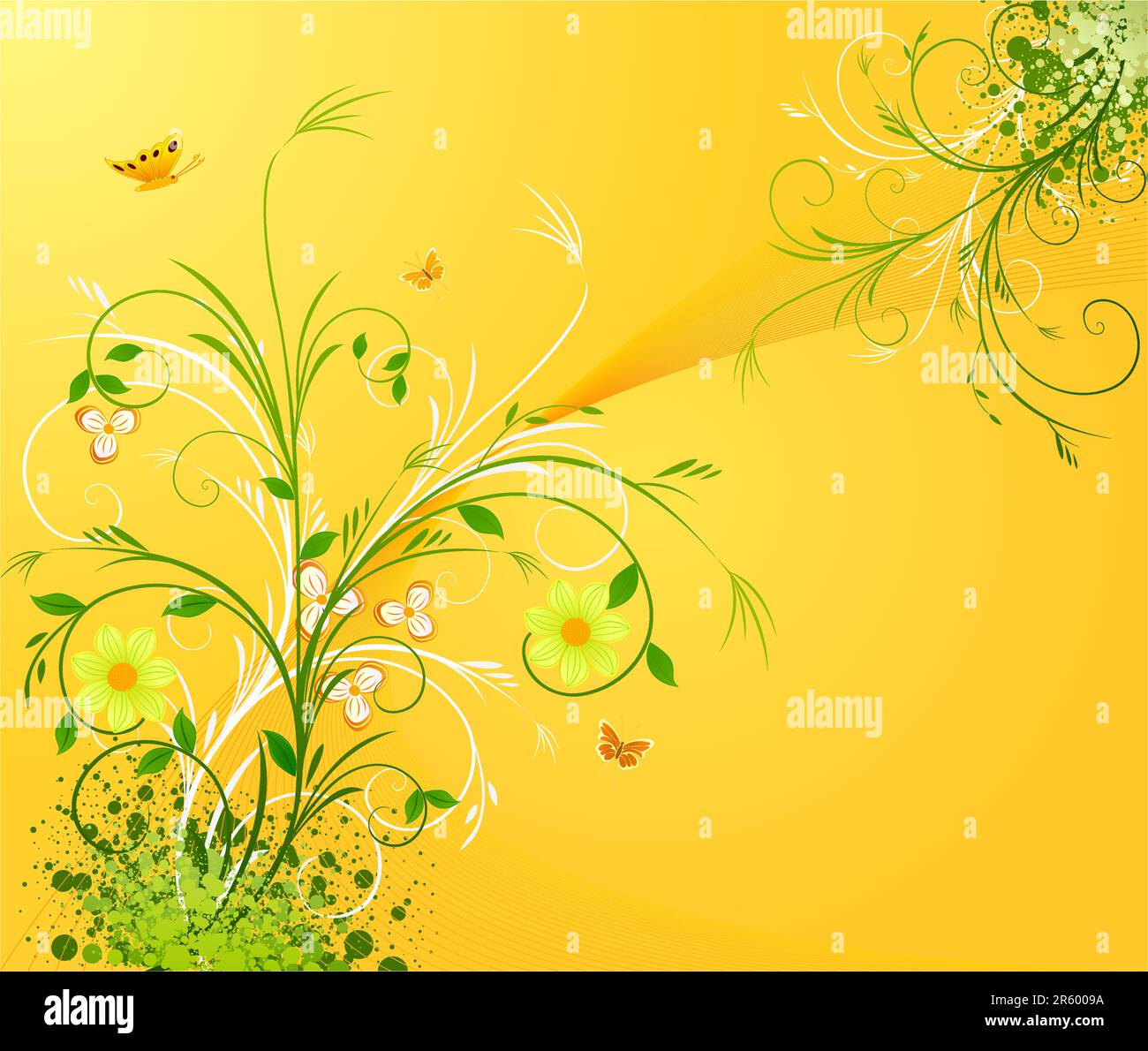 Floral background vector Stock Vector Image & Art - Alamy