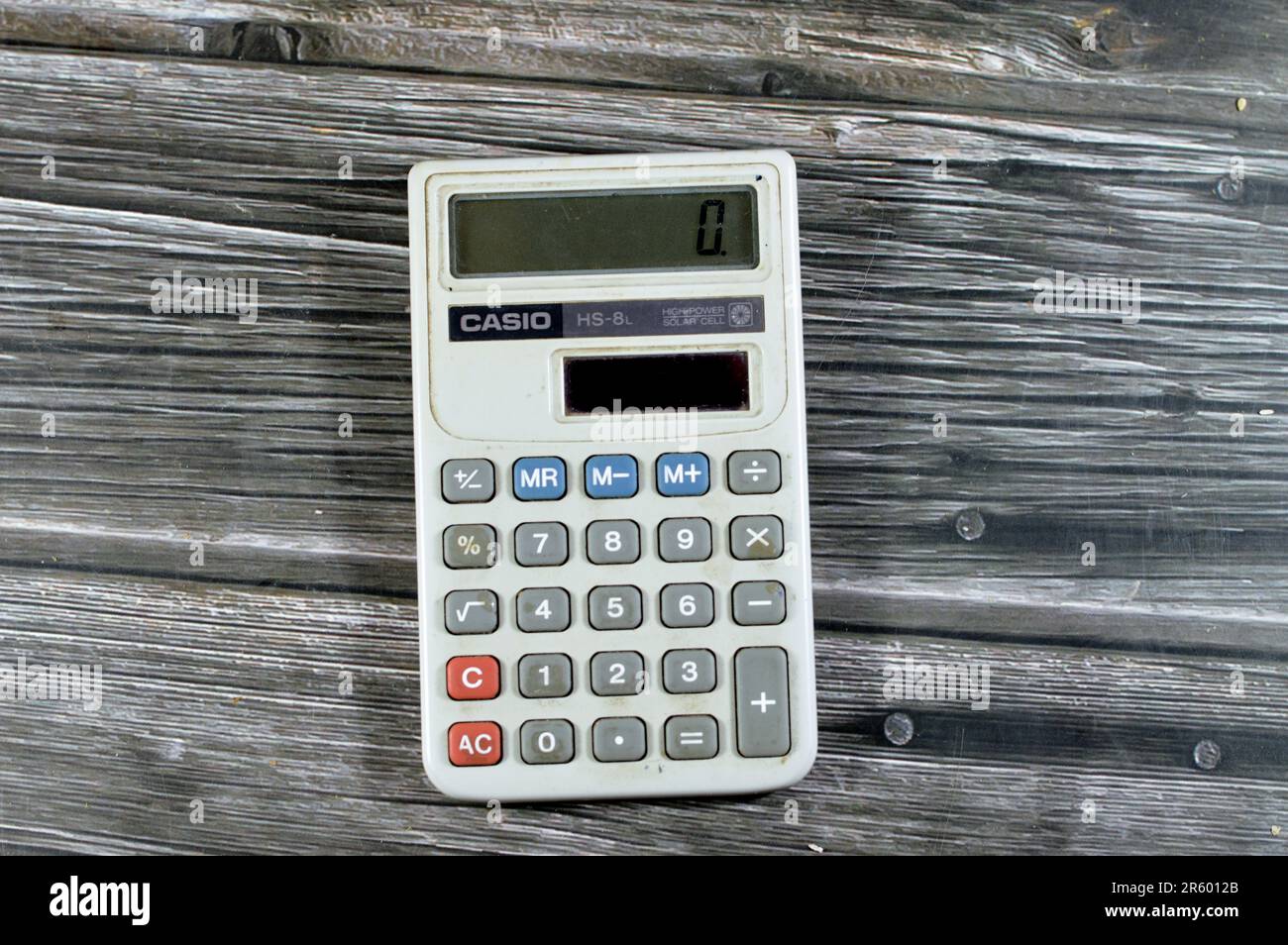 Cairo, Egypt, May 31 2023: Casio Solar-powered calculator, hand-held ...