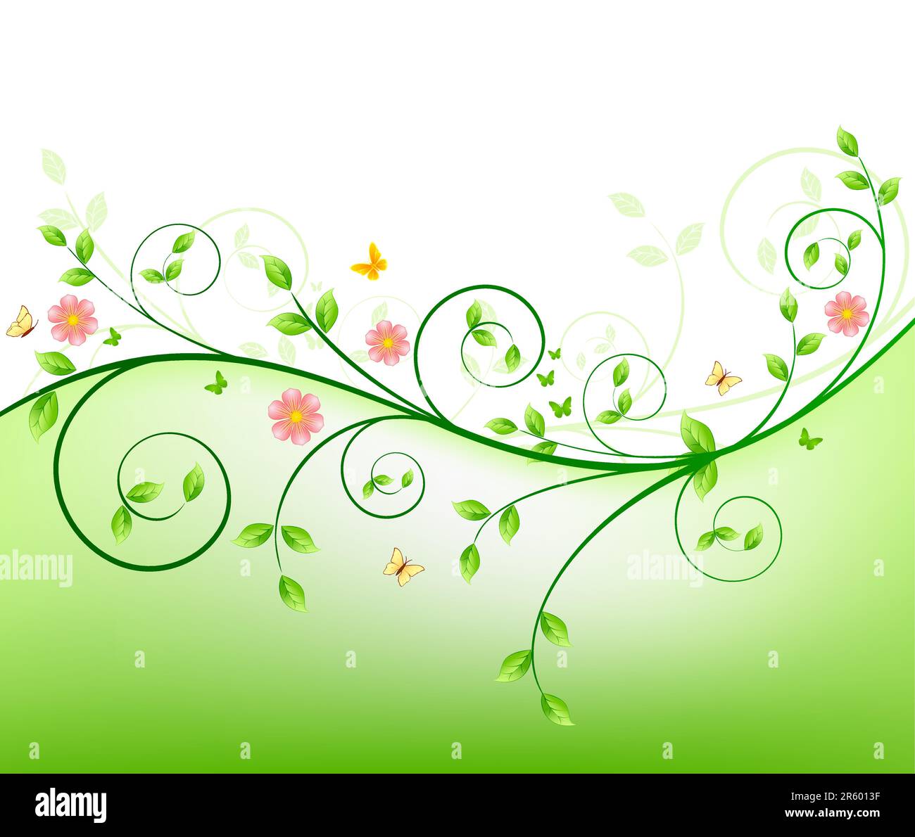 Floral background vector Stock Vector Image & Art - Alamy