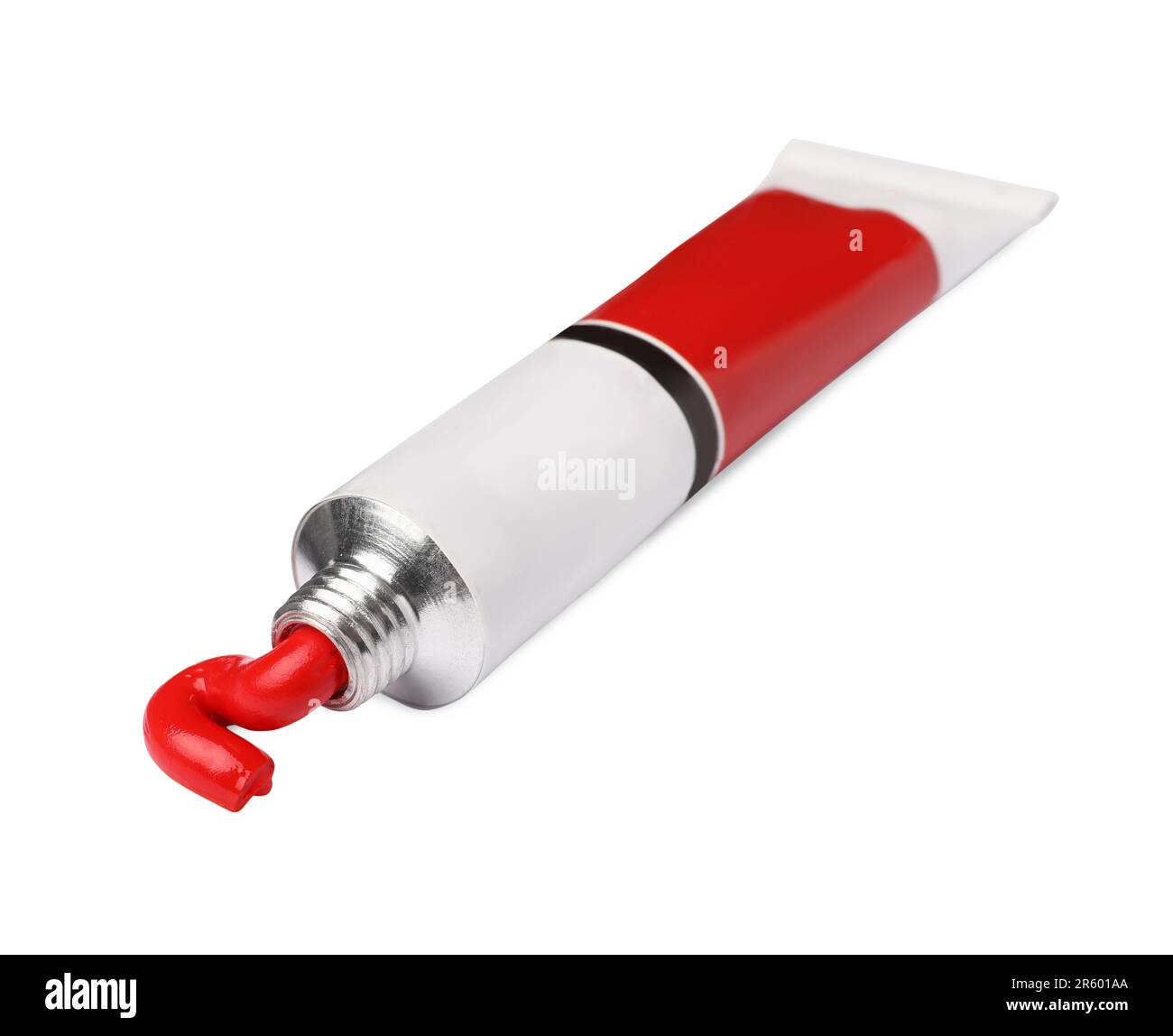 New tube oil paint white background Cut Out Stock Images & Pictures - Alamy