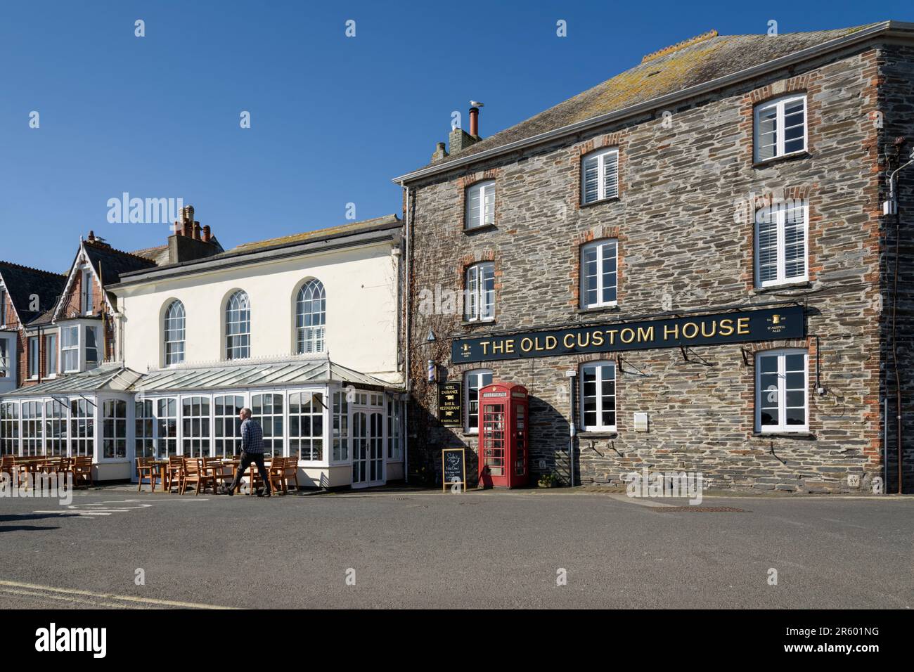 The Old Custom House in Padstow, a picturesque fishing port on the ...