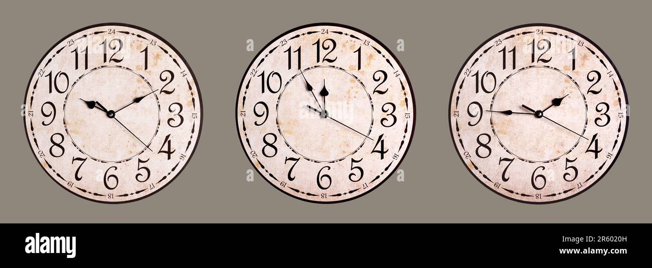 Vintage Clocks Collage
