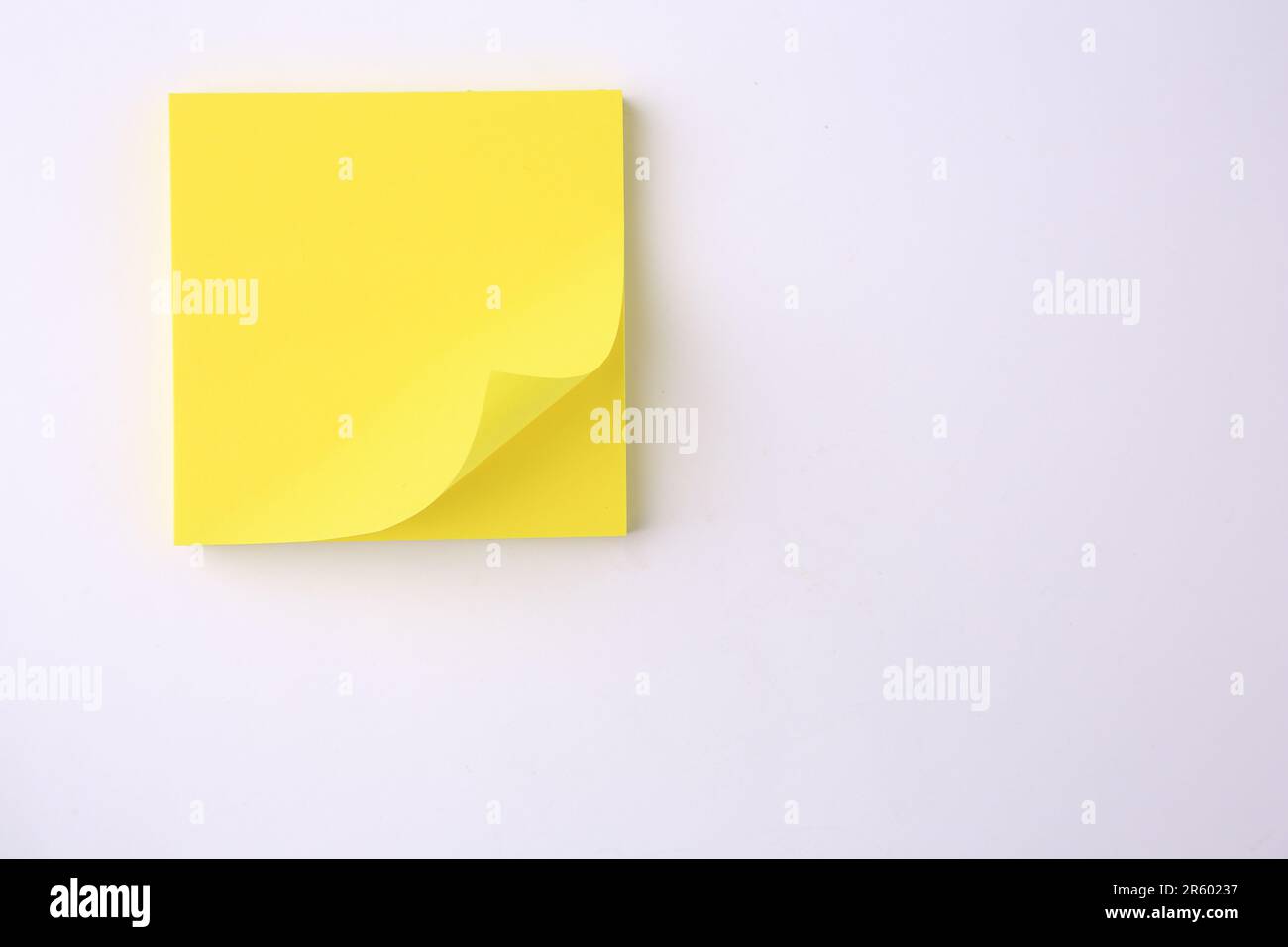 Blank paper note on white background, top view. Space for text Stock ...