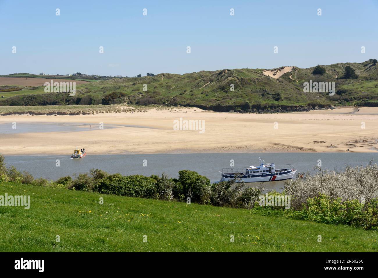 Daily ferry service between Rock and Padstow, Cornwall, England, UK ...