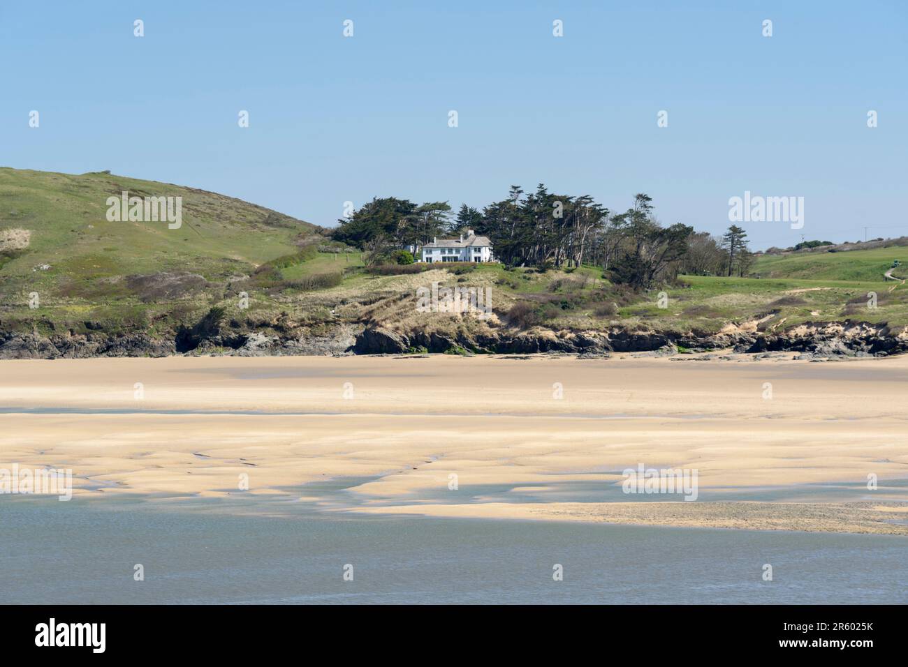 View of Trebetherick from the South West Coast Path, near Padstow ...
