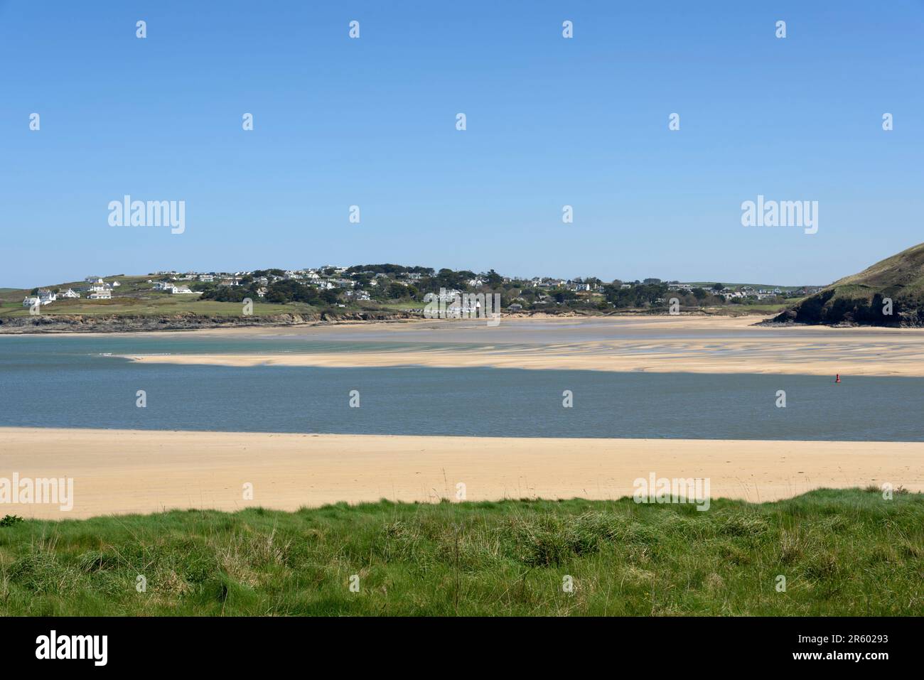 View of Trebetherick from the South West Coast Path, near Padstow ...