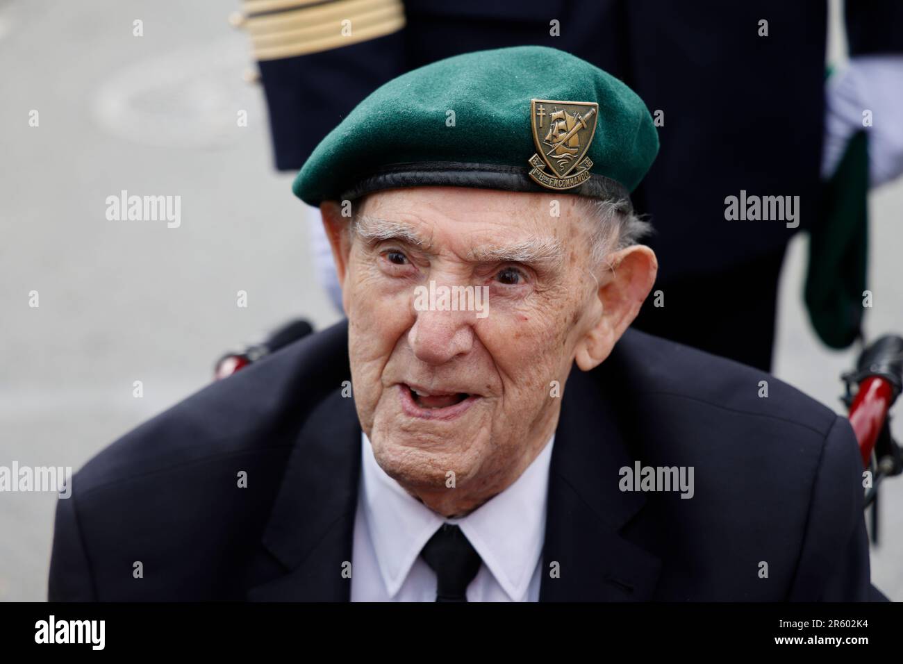 French WWII veteran of the Commando Kieffer Leon Gautier attends a ...