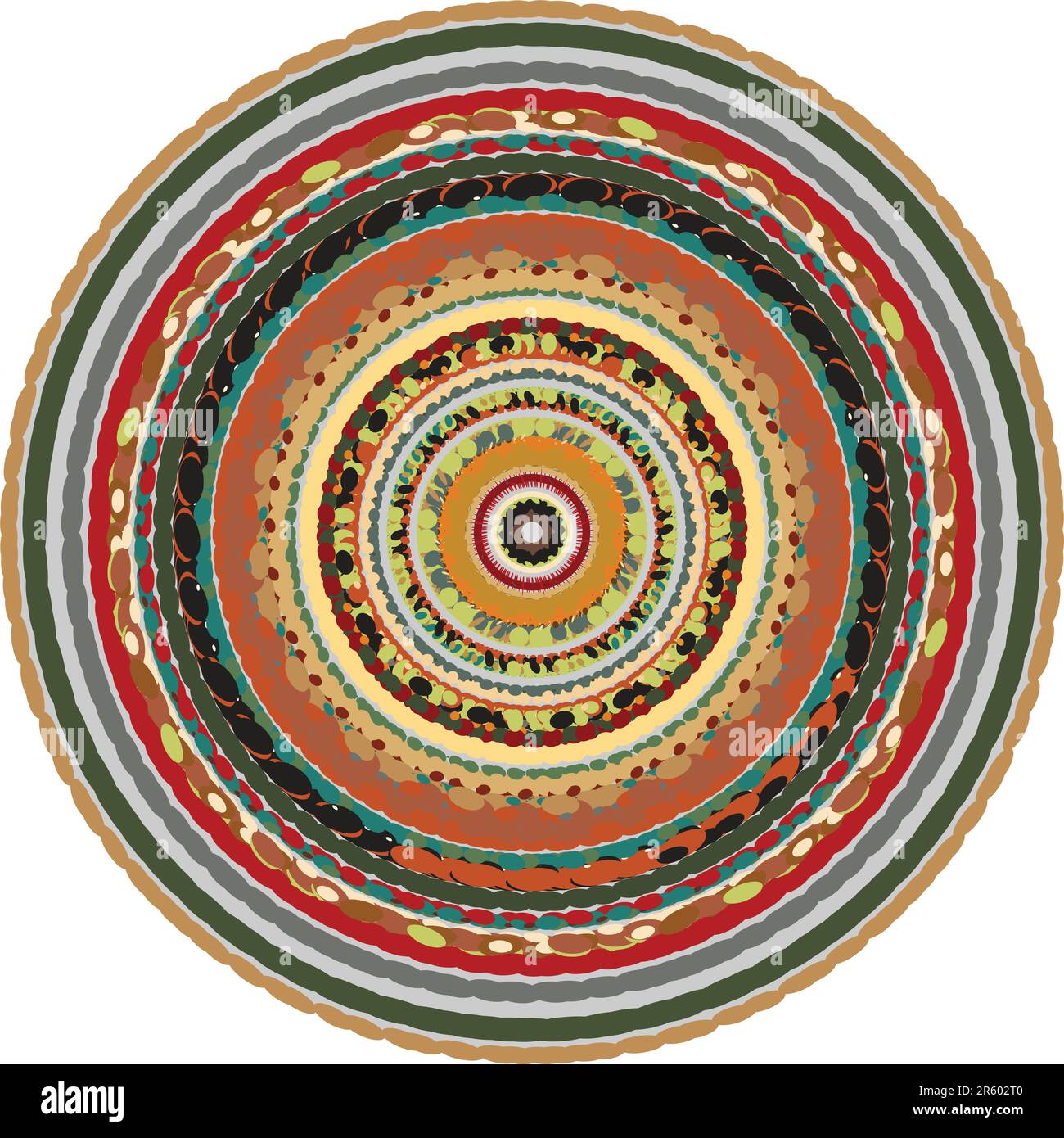 Vector illustration of Colorful circular background made in oriental ...