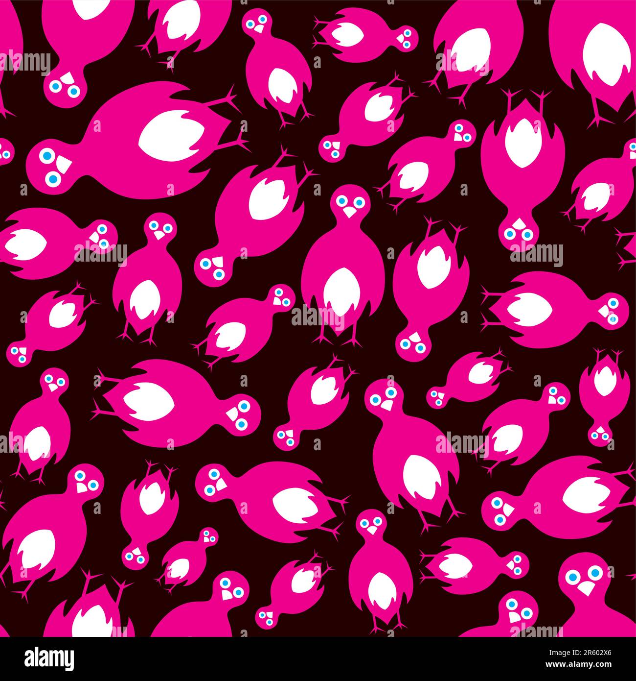 Seamless Bird Pattern Stock Vector Image & Art - Alamy