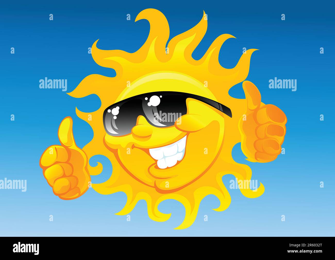happy sun in sunglasses Stock Vector Image & Art - Alamy