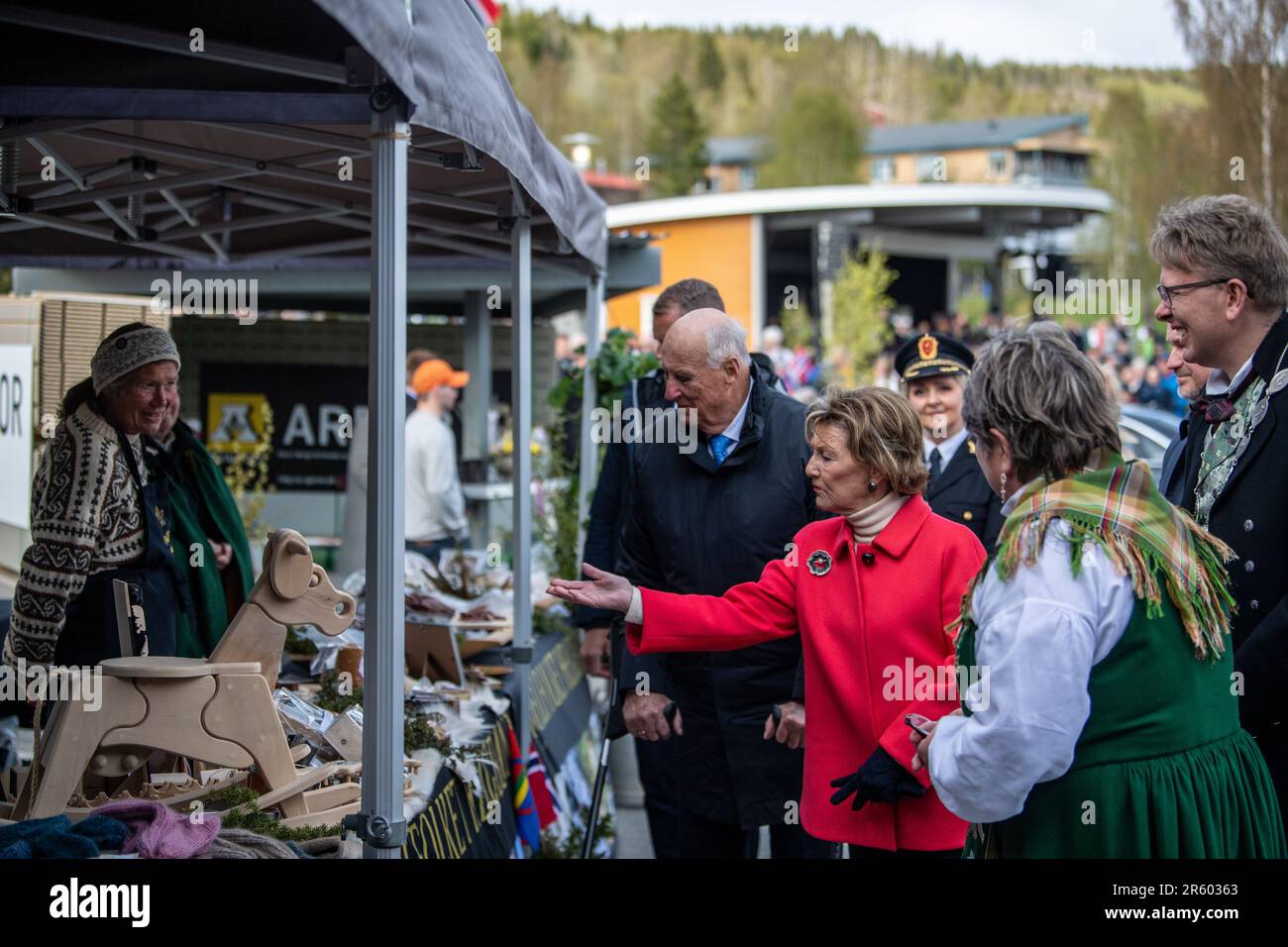 Oslo 20230605.King Harald and Queen Sonja visit Hattfjelldal ...