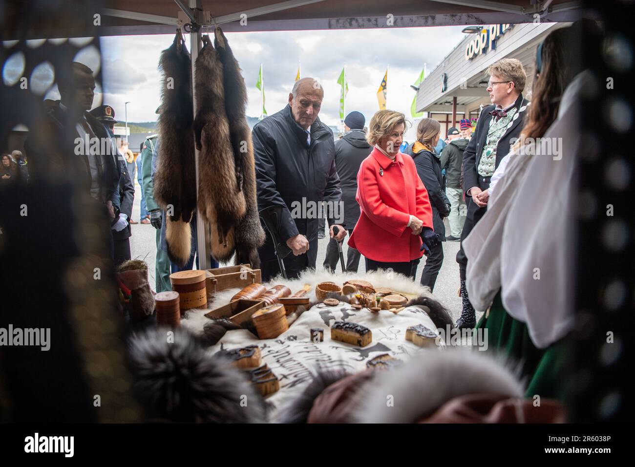 Oslo 20230605.King Harald and Queen Sonja visit Hattfjelldal ...