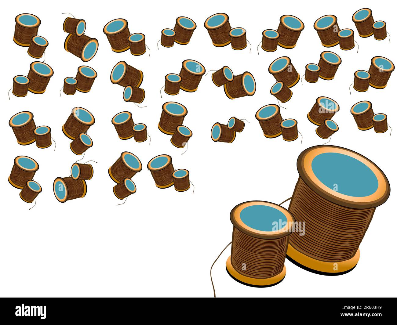 threads on isolated background Stock Vector Image & Art - Alamy