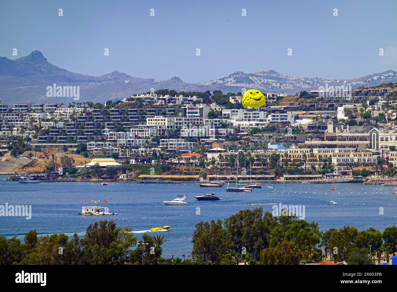 Bodrum resort town The turquoise coast in south west Turkey, a popular ...