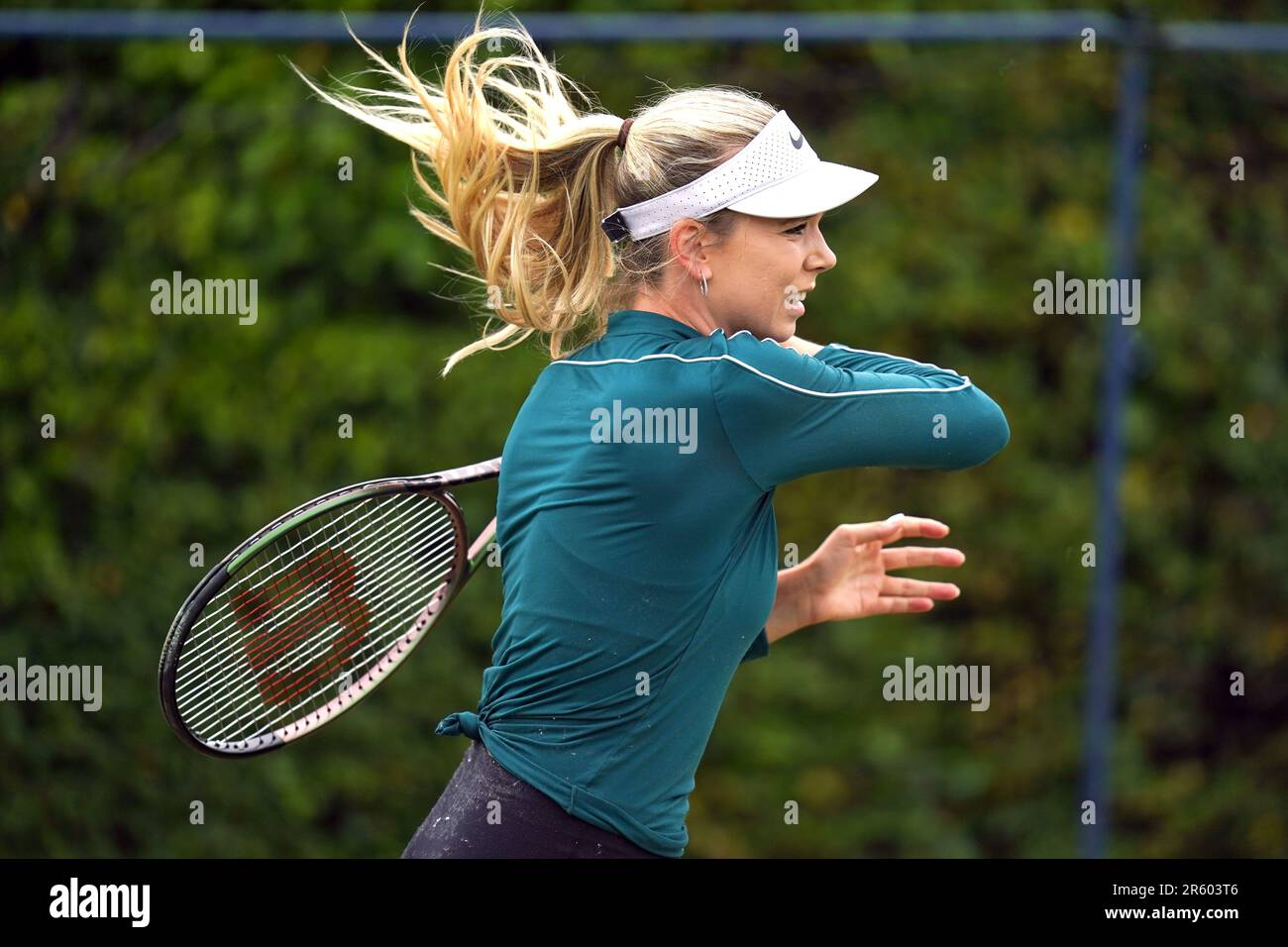 Great Britain's Katie Boulter during a practice session on day two of ...