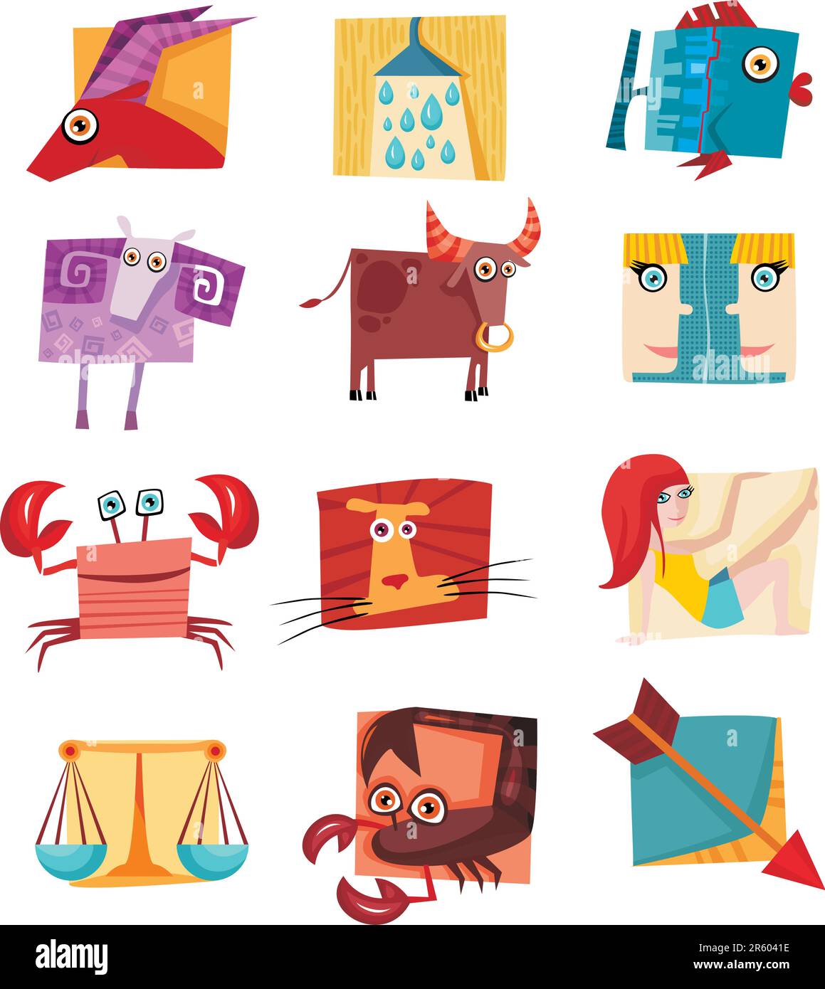 Vector male and female signs Cut Out Stock Images & Pictures - Alamy