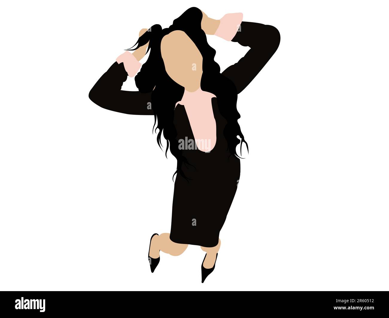 lady in tension on isolated background Stock Vector Image & Art - Alamy
