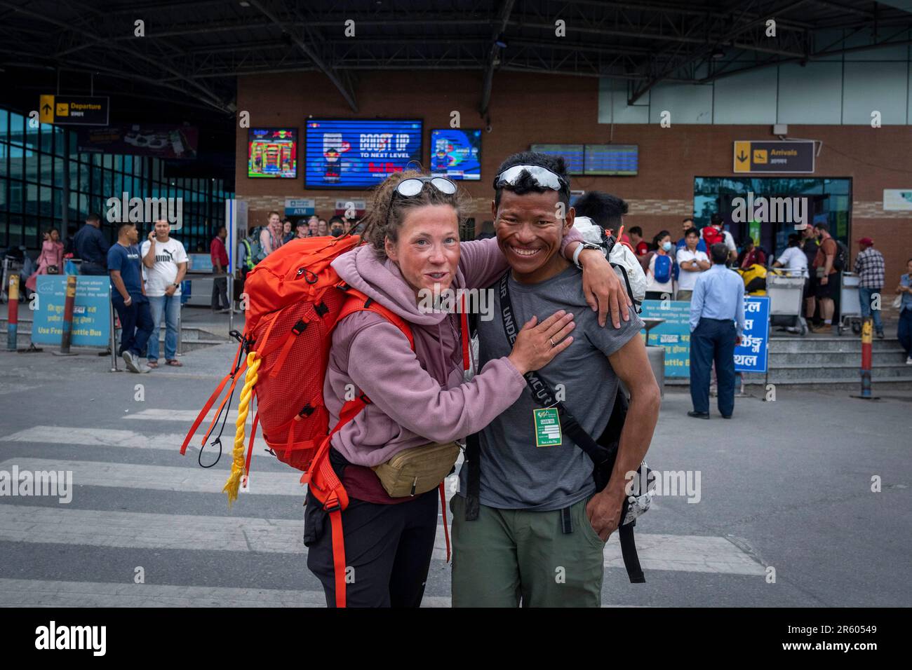 Norwegian Climber Kristin Harila 37 Right And Her Guide Tenjen