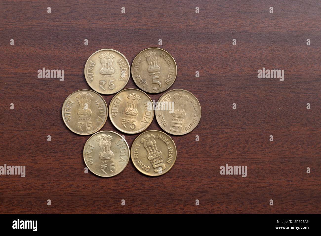 Collection of Indian currency coins concepts Stock Photo - Alamy