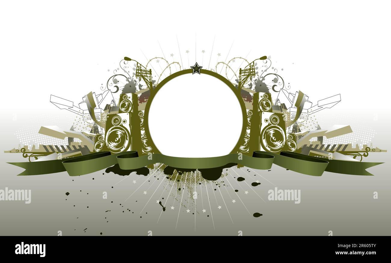 Graffiti style urban frame Stock Vector Images - Alamy