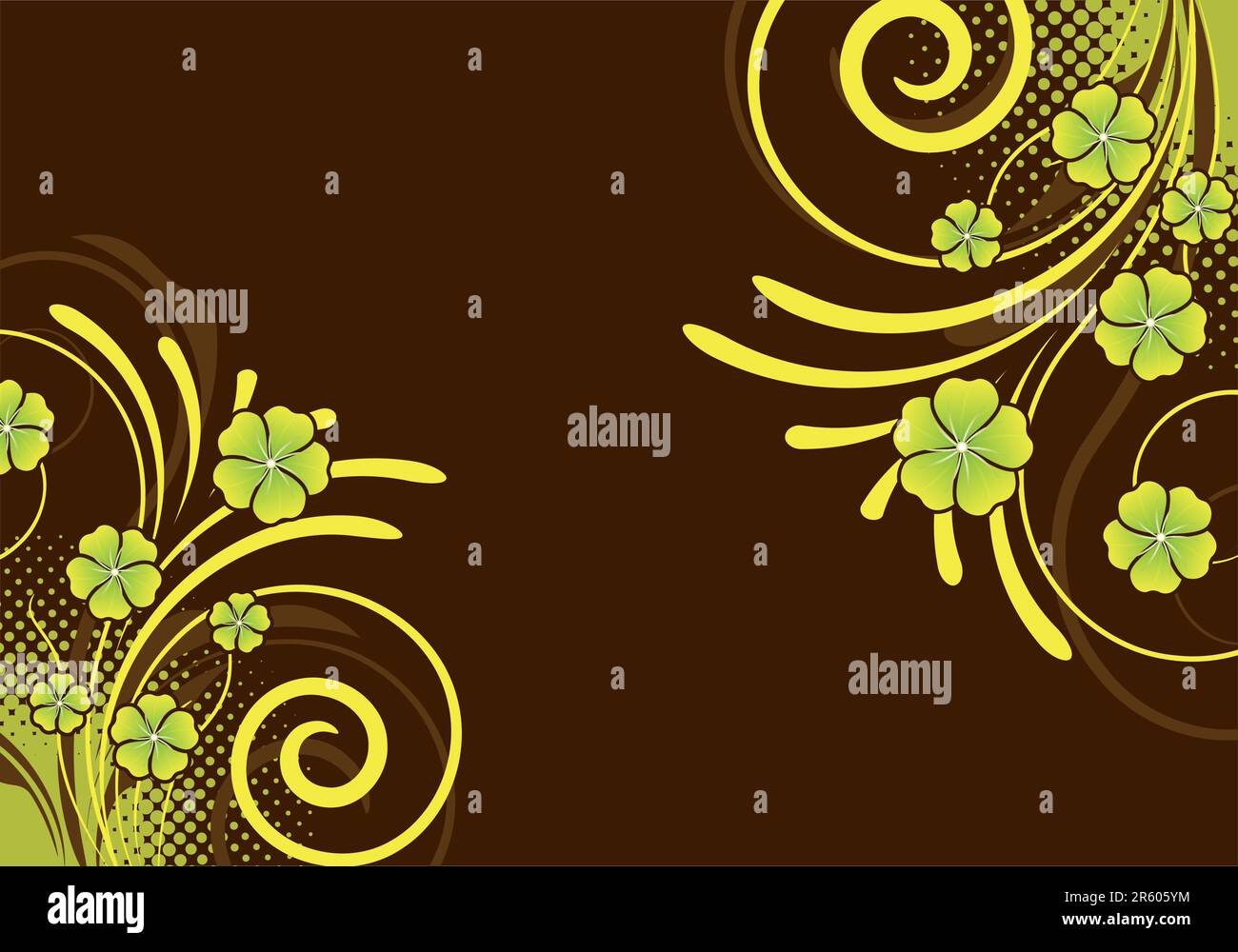 abstract floral background with flowers for design Stock Vector Image ...