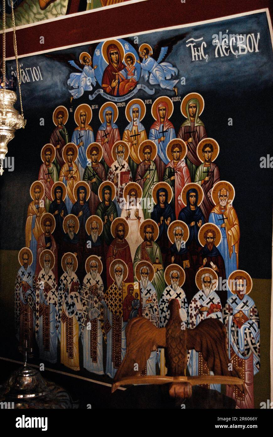 Greece, Northeastern Aegean, Lesvos island Agiasos and around the ...