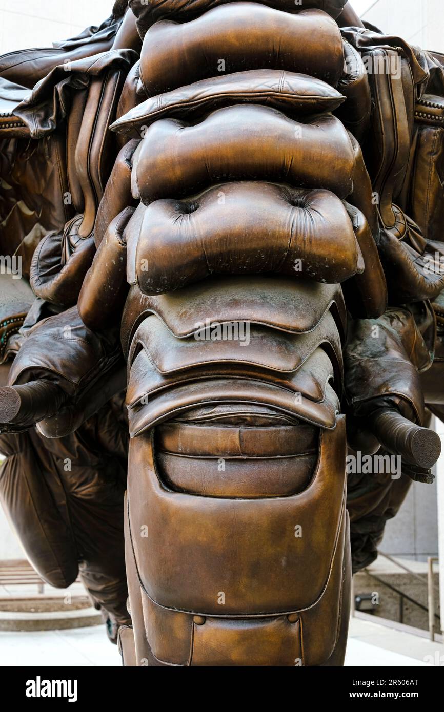 Sculpture Couch Monster by Brian Jungen in Toronto, Canada Stock Photo ...