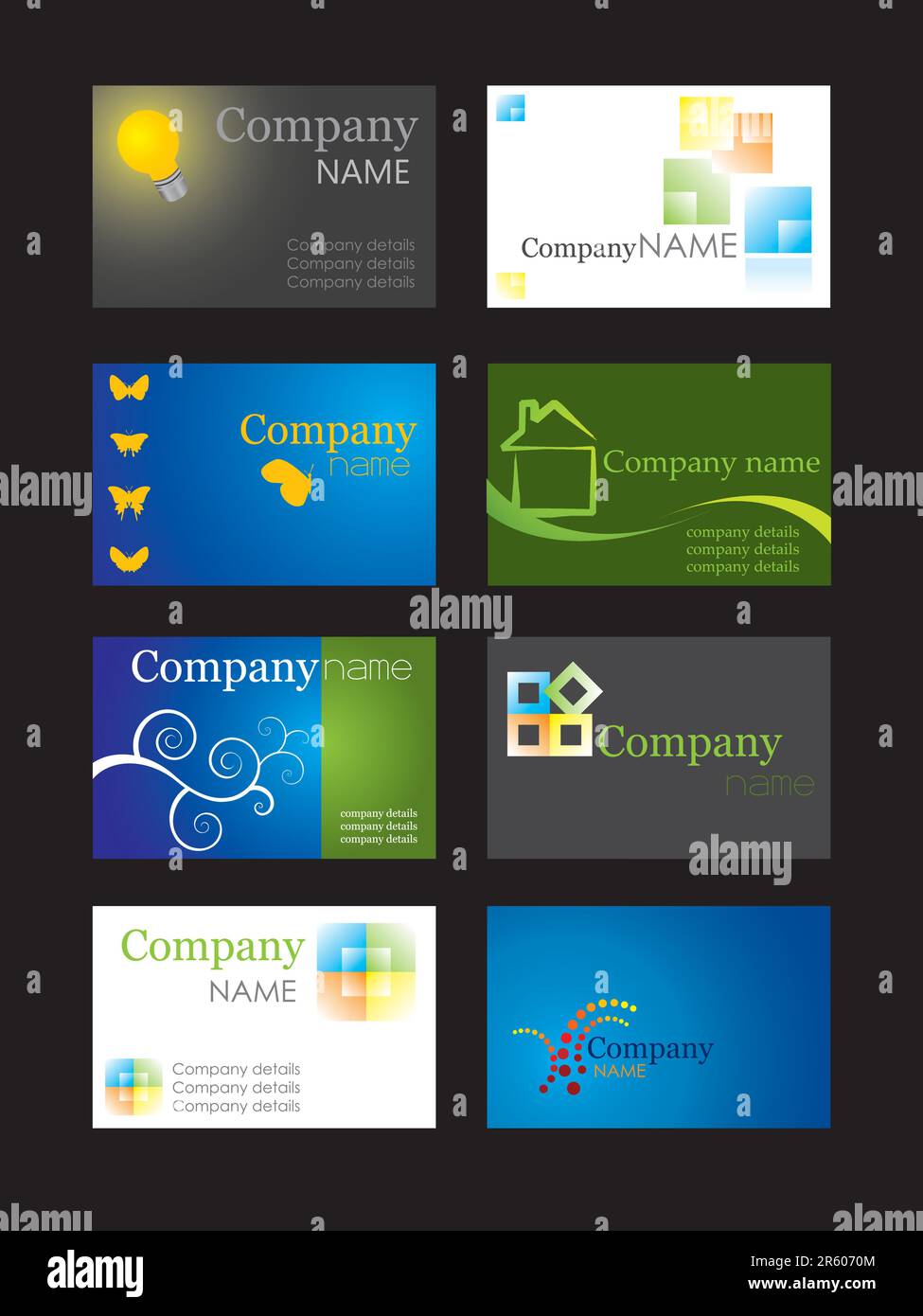 Set of business cards. More business stationary in my portfolio Stock ...