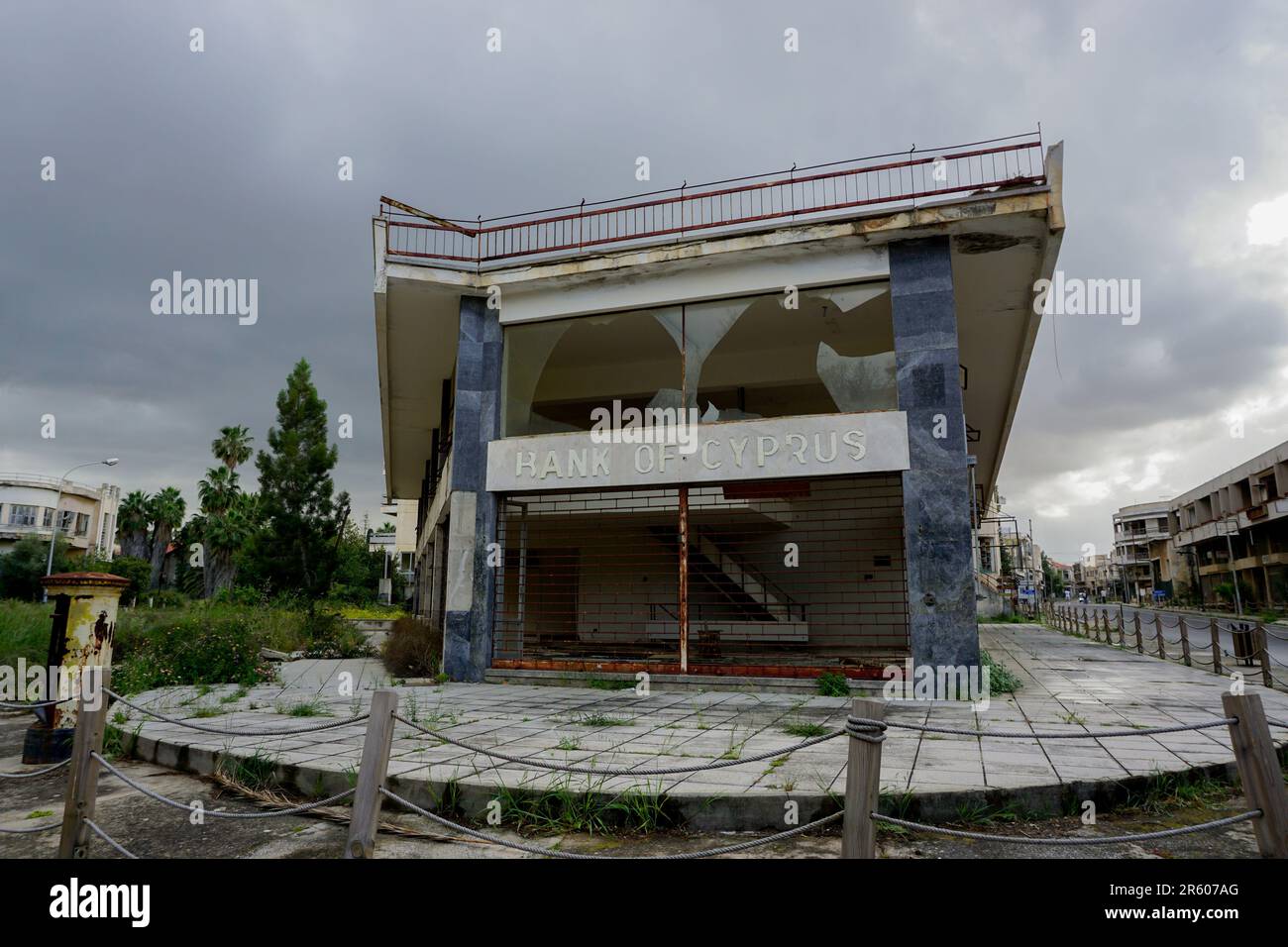 5 April 2023 Famagusta Cyprus. Closed Maras abondoned city in Famagusta ...