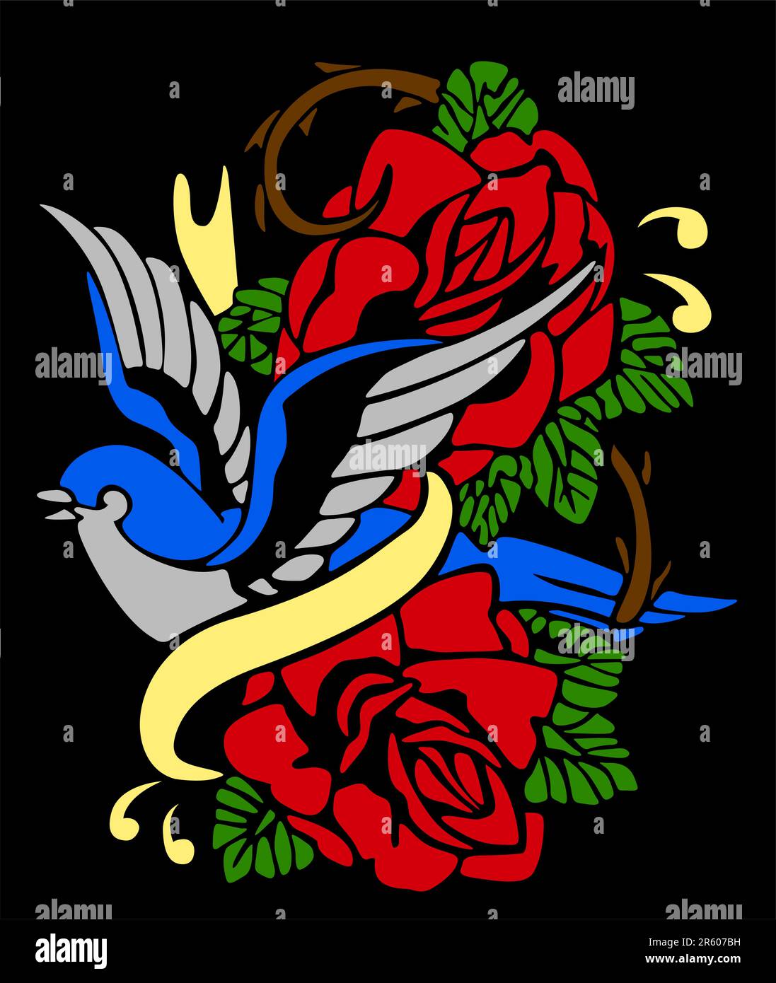 swallow and bird tribal emblem Stock Vector Image & Art - Alamy