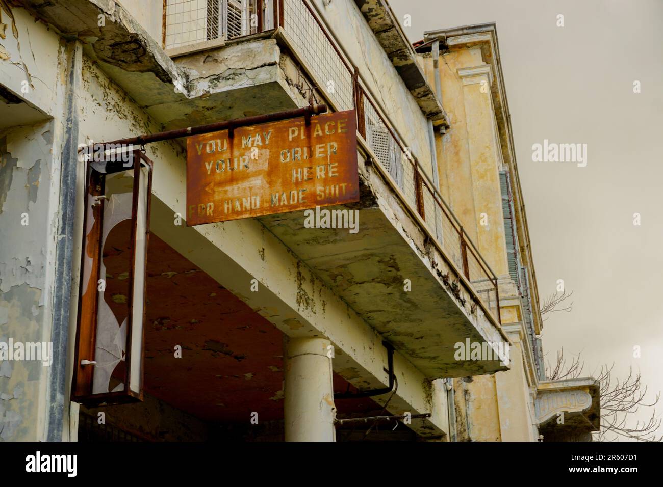 5 April 2023 Famagusta Cyprus. Closed Maras abondoned city in Famagusta ...