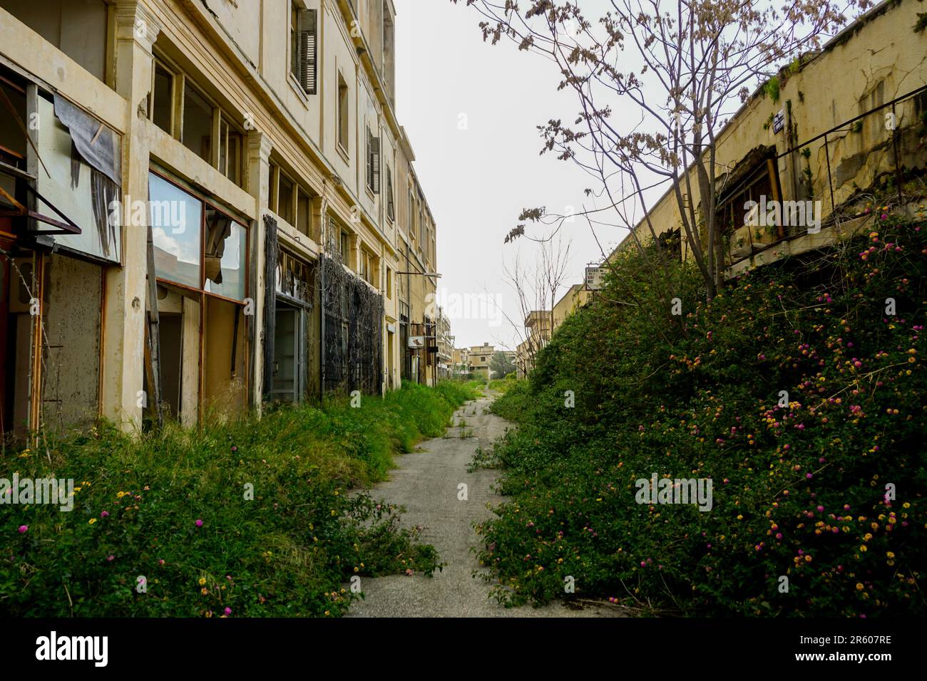 5 April 2023 Famagusta Cyprus. Closed Maras abondoned city in Famagusta ...