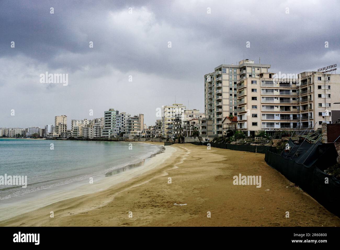 5 April 2023 Famagusta Cyprus. Closed Maras abondoned city in Famagusta ...