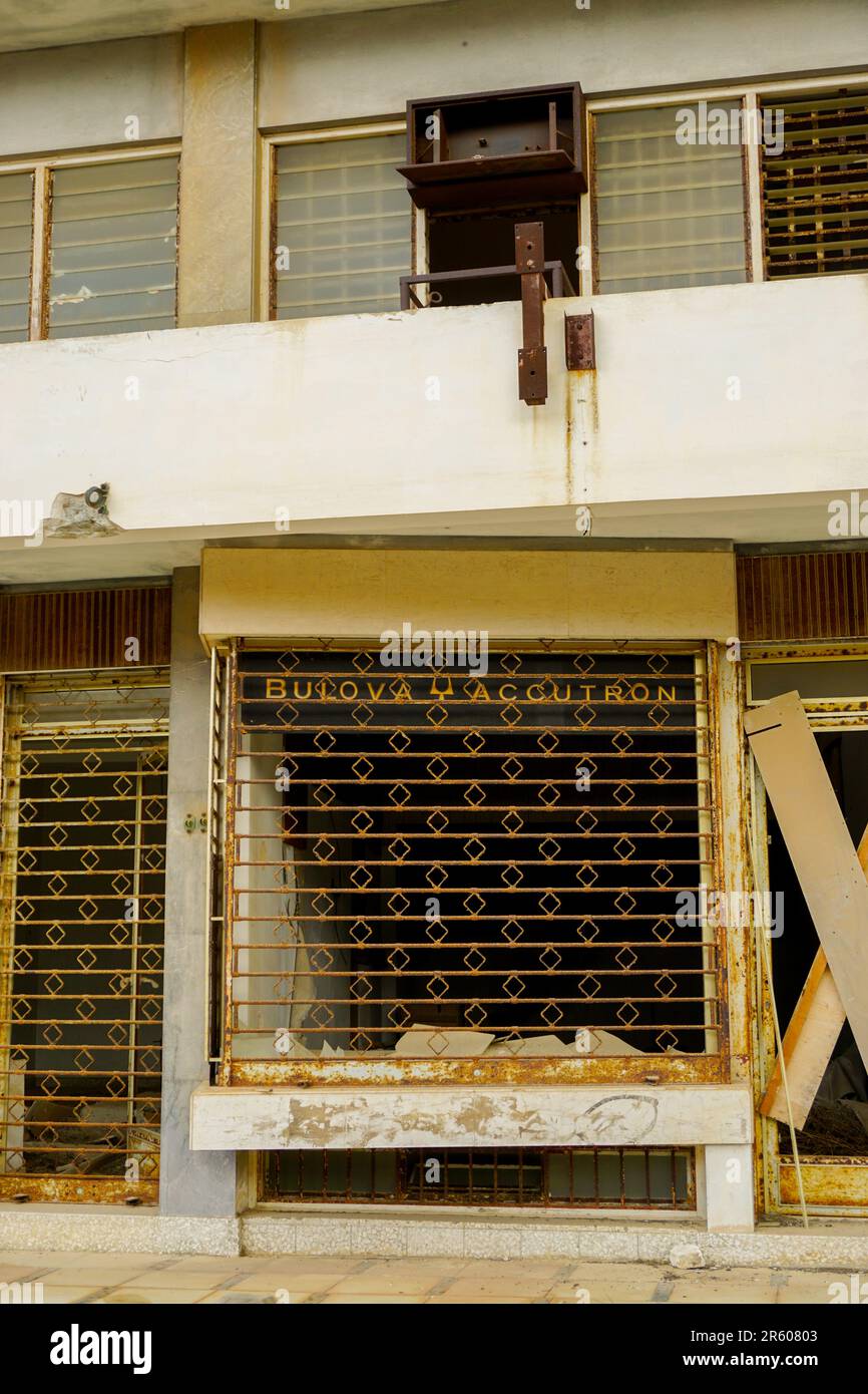 5 April 2023 Famagusta Cyprus. Closed Maras abondoned city in Famagusta ...