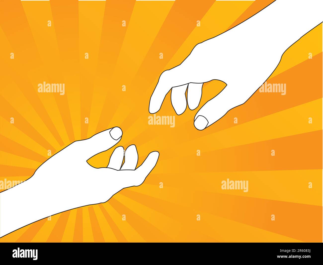 2 Hands Vector Illustration Stock Vector Image & Art - Alamy
