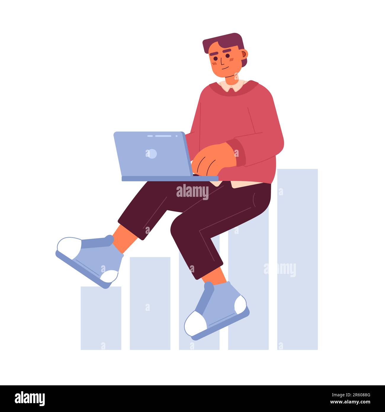 Statistics infographic data animation man hi-res stock photography and ...