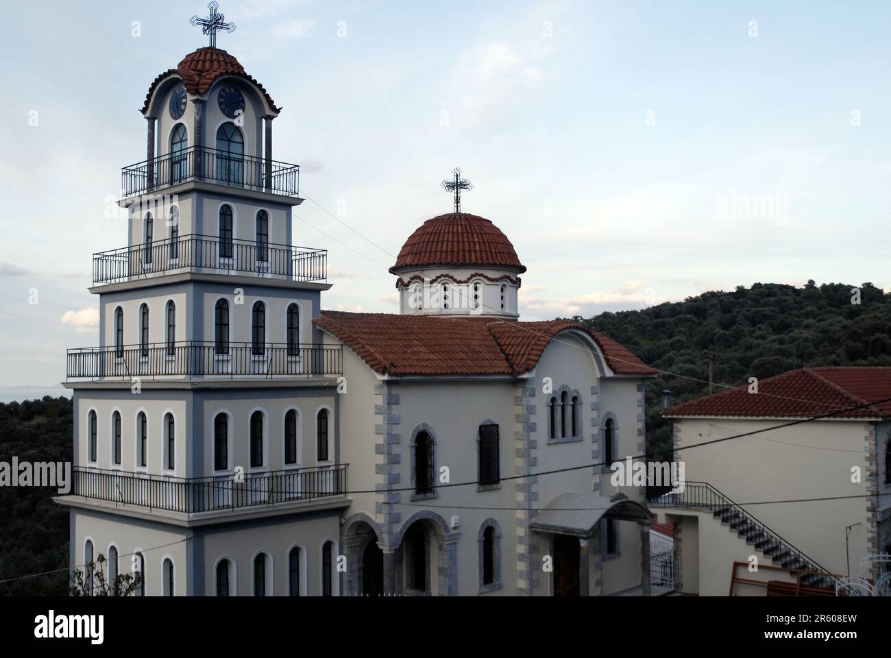 Greece, Northeastern Aegean, Lesvos island Agiasos and around the ...
