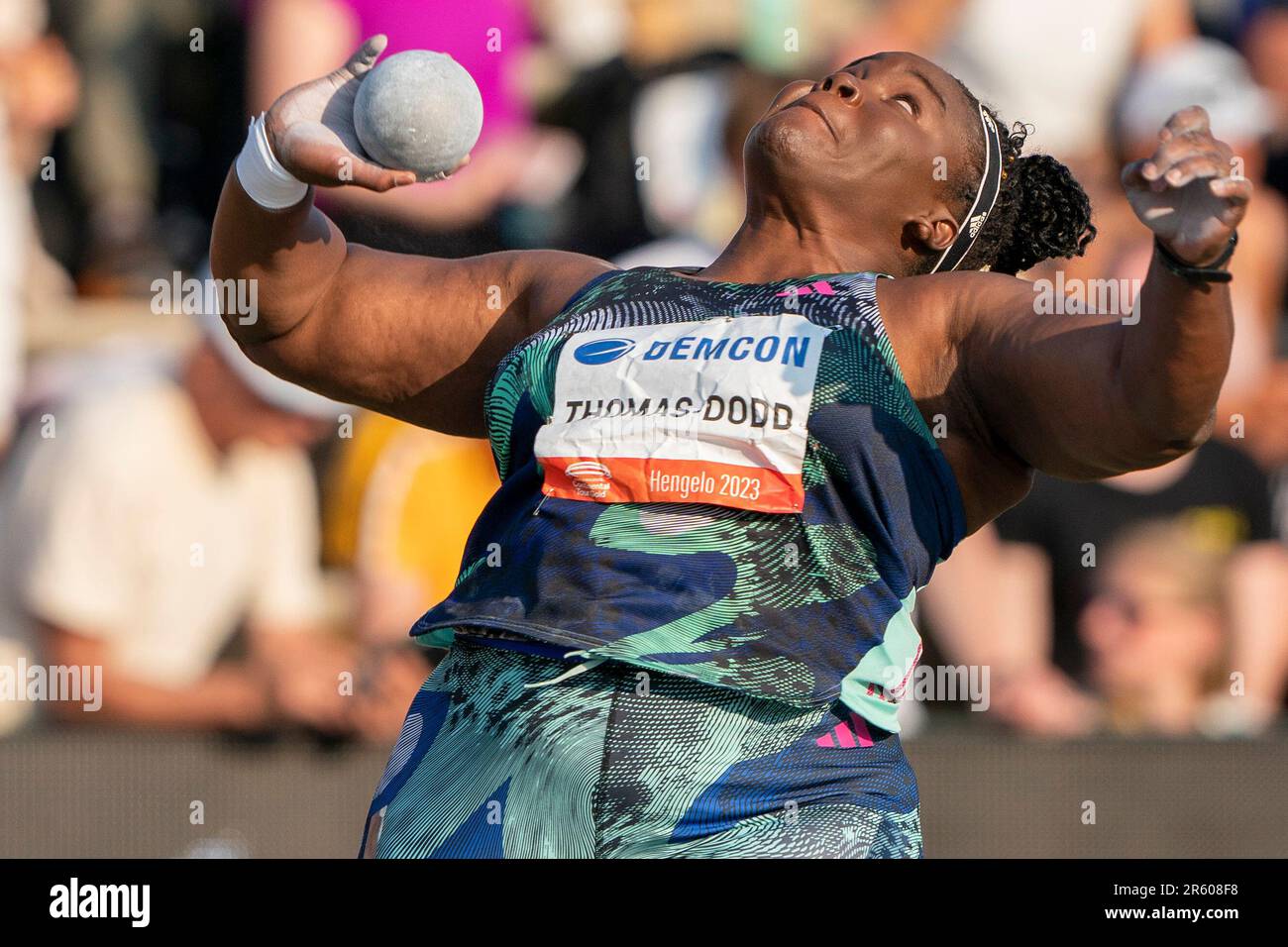 HENGELO, NETHERLANDS - JUNE 4: Danniel Thomas-Dodd of Jamaica during ...